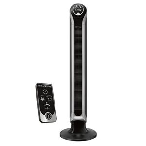 rowenta vu6670 fresh 180 degree tower fan, silent, tall, with remote control