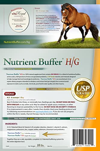 Nutrient Buffer HG - Equine Hind Gut Lower Gastric Digestive Support Formula for Horses