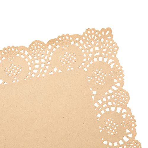 100 Pack Disposable Placemats for Wedding Tables, Thanksgiving, Birthday, Anniversary, Easter, Dinner Party, Lace Paper Doilies for Food, Arts and Crafts (15.5 x 11.7 In)