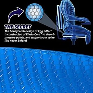 BulbHead Egg Sitter Seat Cushion with Non-Slip Cover, Breathable Honeycomb Design Absorbs Pressure Points