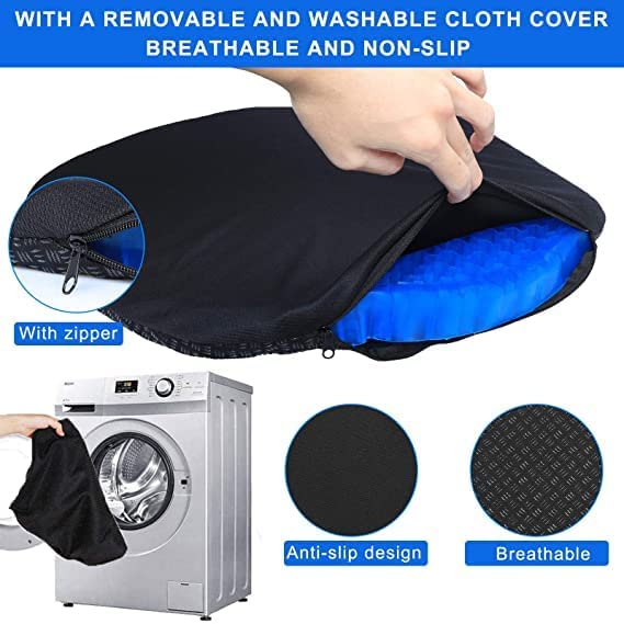 BulbHead Egg Sitter Seat Cushion with Non-Slip Cover, Breathable Honeycomb Design Absorbs Pressure Points