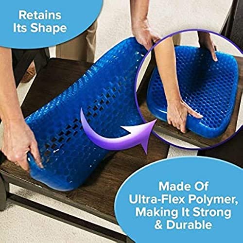 BulbHead Egg Sitter Seat Cushion with Non-Slip Cover, Breathable Honeycomb Design Absorbs Pressure Points