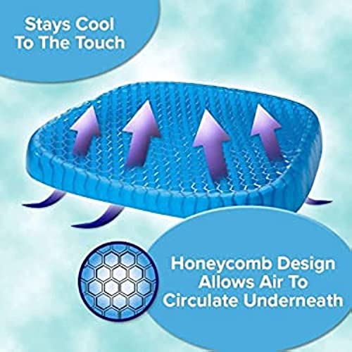 BulbHead Egg Sitter Seat Cushion with Non-Slip Cover, Breathable Honeycomb Design Absorbs Pressure Points