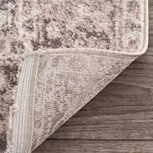 nuLOOM Verdell Vintage Medallion Area Rug, 6' x 9', Beige