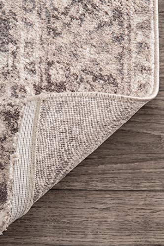 nuLOOM Verdell Vintage Medallion Area Rug, 6' x 9', Beige