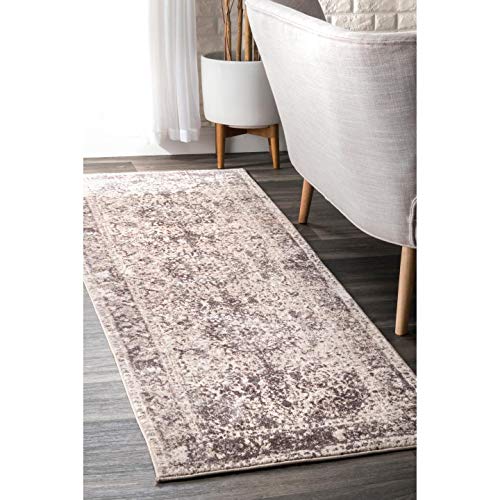 nuLOOM Verdell Vintage Medallion Area Rug, 6' x 9', Beige