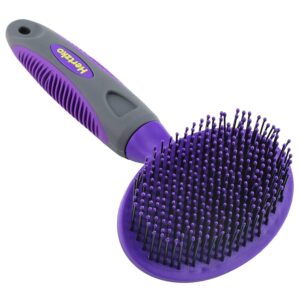 hertzko soft pet brush with pins for dogs, cats - the ultimate dog brush, remove fur, loose hair - comb for grooming long haired & short haired dogs, cats, rabbits & more, deshedding tool, cat brush