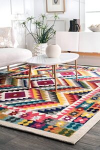 nuloom abbie abstract area rug, 5' x 8', multi