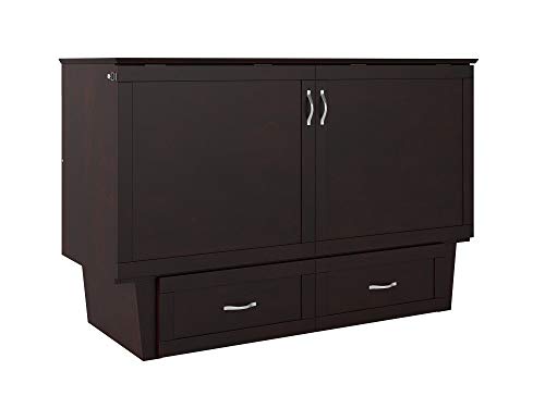 AFI Monroe Murphy Bed Chest with Charging Station, Queen, Espresso