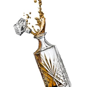 Whiskey Decanter for Scotch, Liquor, Vodka, Wine or Bourbon - Irish Cut 750ml