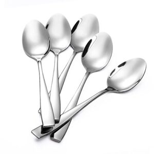 eslite 12-piece large stainless steel dinner spoons,8 inches