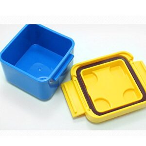 Oxford Brick Lunch Boxes Bento for Children Toddler Kids to Go for Travel and Picnic (Non-Toxic Material Used Product) (Bento)