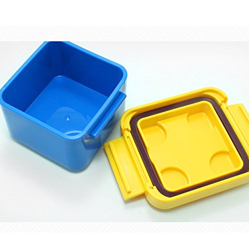 Oxford Brick Lunch Boxes Bento for Children Toddler Kids to Go for Travel and Picnic (Non-Toxic Material Used Product) (Bento)