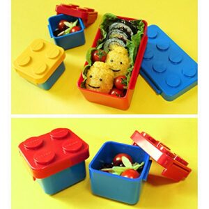 Oxford Brick Lunch Boxes Bento for Children Toddler Kids to Go for Travel and Picnic (Non-Toxic Material Used Product) (Bento)