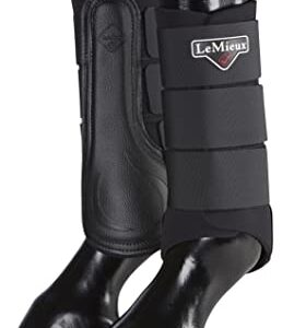 LeMieux Grafter Brushing Horse Boots - Protective Gear and Training Equipment - Equine Boots, Wraps & Accessories (Black - Large)