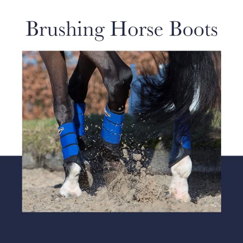 LeMieux Grafter Brushing Horse Boots - Protective Gear and Training Equipment - Equine Boots, Wraps & Accessories (Black - Large)