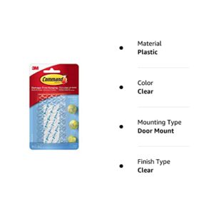 3M Command Decorating Clips, Clear, 60-Clip - 3 Pack