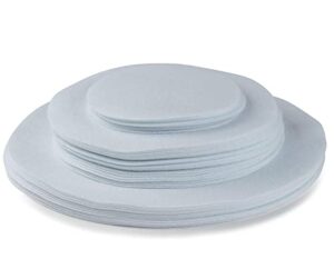 felt plate china storage dividers dish protectors 48 pack white extra large thick and premium soft (white, round)