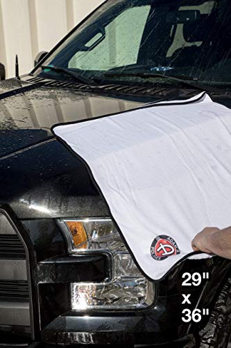 Adam's Ultra Plush Drying Towel (Pack of 2) - Microfiber Cleaning Cloth for Car Detailing, Drying, & Car Wash | Soft Rag Towel Won't Scratch Paint | Wax Auto Kit Glass Cleaner Supplies