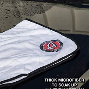 Adam's Ultra Plush Drying Towel (Pack of 2) - Microfiber Cleaning Cloth for Car Detailing, Drying, & Car Wash | Soft Rag Towel Won't Scratch Paint | Wax Auto Kit Glass Cleaner Supplies