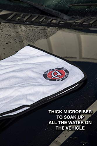 Adam's Ultra Plush Drying Towel (Pack of 2) - Microfiber Cleaning Cloth for Car Detailing, Drying, & Car Wash | Soft Rag Towel Won't Scratch Paint | Wax Auto Kit Glass Cleaner Supplies