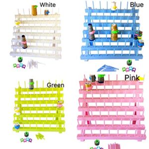 PeavyTailor Seven Layers Thread Stand/Rack Organizer for Sewing Quilting Embroidery Spools and Mini Cones -White