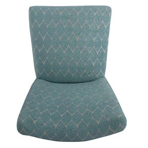 HomePop Parsons Classic Upholstered Accent Dining Chair, Teal (Set of 2)