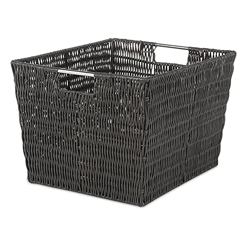 Whitmor Rattique Storage Tote Espresso