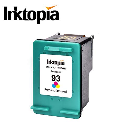 Inktopia Remanufactured Ink Cartridges Replacement to use in HP 92 93 C9513FN C9362WN C9361WN for HP Photosmart 7850 C3150 C3180 Deskjet 5440 5420 PSC 1510 2525 Printer (1 Black 1 Tri-Color)