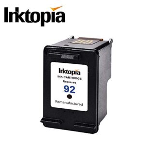 Inktopia Remanufactured Ink Cartridges Replacement to use in HP 92 93 C9513FN C9362WN C9361WN for HP Photosmart 7850 C3150 C3180 Deskjet 5440 5420 PSC 1510 2525 Printer (1 Black 1 Tri-Color)