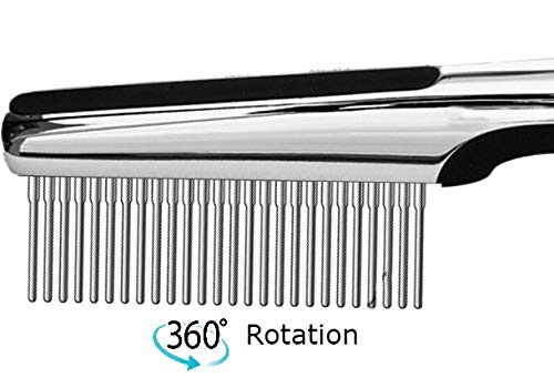 Resco Premium Rotating Pin and Flea Comb Set