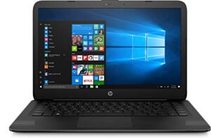 hp 14-ax040wm laptop, intel celeron n3060, 1.6 ghz, 32 gb, windows 10 home 64 bit, black, 14"