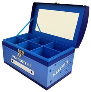 treasure chest box - superhero blue