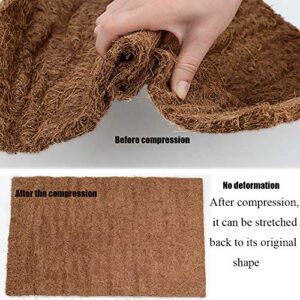 Hamiledyi Reptile Carpet Natural Coconut Fiber Tortoise Carpet Mat for Pet Terrarium Liner Reptile Supplies for Lizard Snake Chamelon Turtle Bedding Bunny Rabbit Mat (2*Sheets)