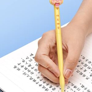 Cute Kawaii Animal Press Shape Gel Ink Pens school office supplies for girls Stationery novelty pens for kids stationary (6Pcs)