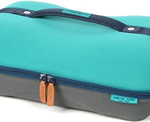 Arctic Zone Deluxe Hot/Cold Insulated Casserole and Food Carrier, Teal