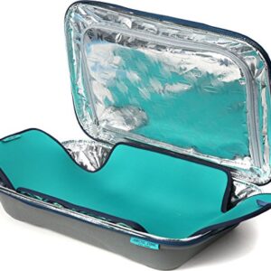 Arctic Zone Deluxe Hot/Cold Insulated Casserole and Food Carrier, Teal