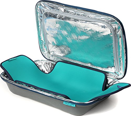 Arctic Zone Deluxe Hot/Cold Insulated Casserole and Food Carrier, Teal