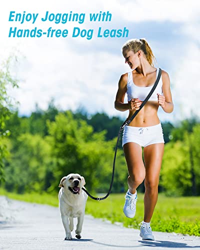 oneisall Hands Free Dog Leash,Multifunctional Dog Training Leads,8ft Nylon Double Leash for Puppy,Small & Large Dogs