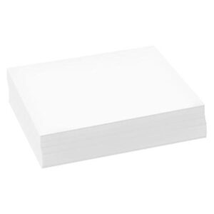 500 sheets of bright white 8.5" x 5.5" half letter size, regular 24lb. paper