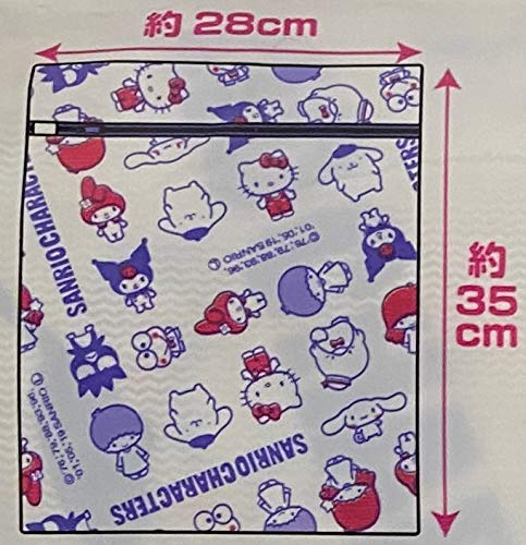 Sanrio Characters Laundry Net Square Type Washing machine 28 × 35 cm (Alignment)