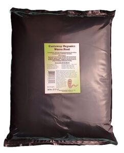 castaway organics worm food for all composting worms and bait worms (10 pounds)