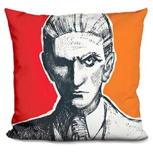 lilipi pop-art-franz-kafka decorative accent throw pillow