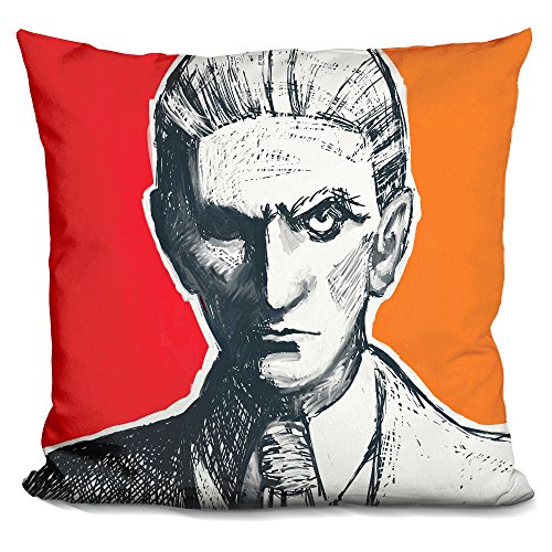 LiLiPi Pop-Art-Franz-Kafka Decorative Accent Throw Pillow