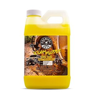 chemical guys cws20264 tough mudder foaming truck, off road, atv and rv heavy duty wash soap,(works with foam cannons, foam guns or bucket washes), 64 fl oz (half gallon), lemon scent