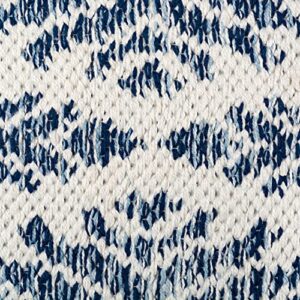 DII Woven Rugs Collection Hand-Loomed, 2x3', Navy Blue Diamond