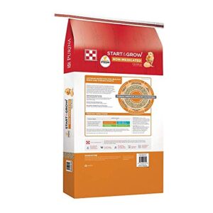 Purina Start and Grow | Non-Medicated Chick Feed Crumbles | Nutritionally Complete - 25 Pound (25 lb.) Bag