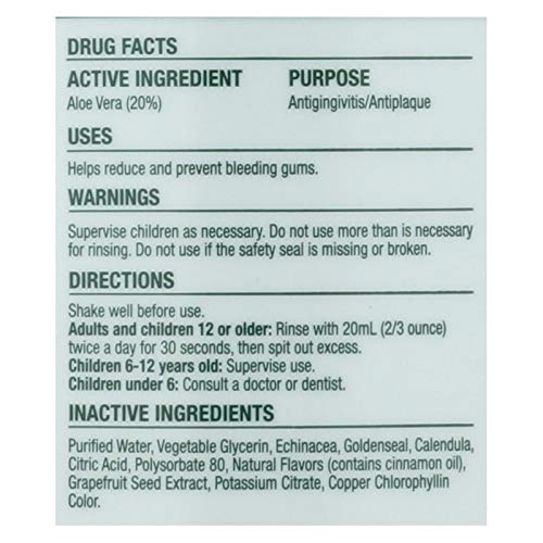 2 Pack of The Natural Dentist Healthy Gums Antigingivitis Mouthwash to Prevent and Treat Bleeding Gums and Fight the Gum Disease Gingivitis - Peppermint Twist flavor, 16.9 oz.