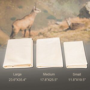 River Lake Chamois Drying Cloth Car Drying Towel Real Leather Super Absorbent Fast Drying Natural Chamois Car Wash Cloth Accessory (17.7" x 23.6")