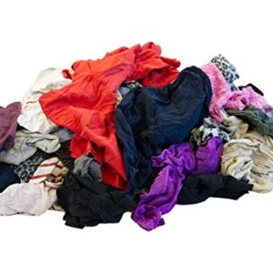 Recycled Colored T-Shirt Rags - 18" x 18" - 40 Pounds - by RagLady